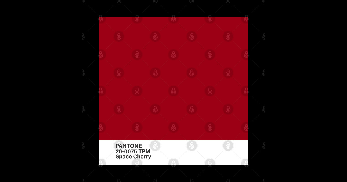 pantone 20-0075 TPM Space Cherry - Pantone Color - Sticker | TeePublic