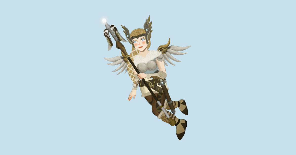 mercy valkyrie - Overwatch - T-Shirt | TeePublic