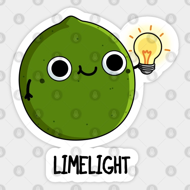 Limelight Funny Fruit Pun - Lime Puns - Sticker | TeePublic