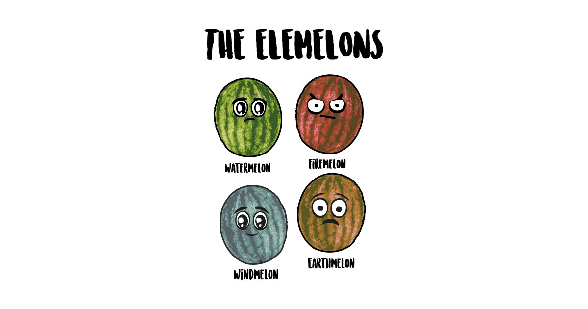 The Elemelons - Elements - T-Shirt | TeePublic