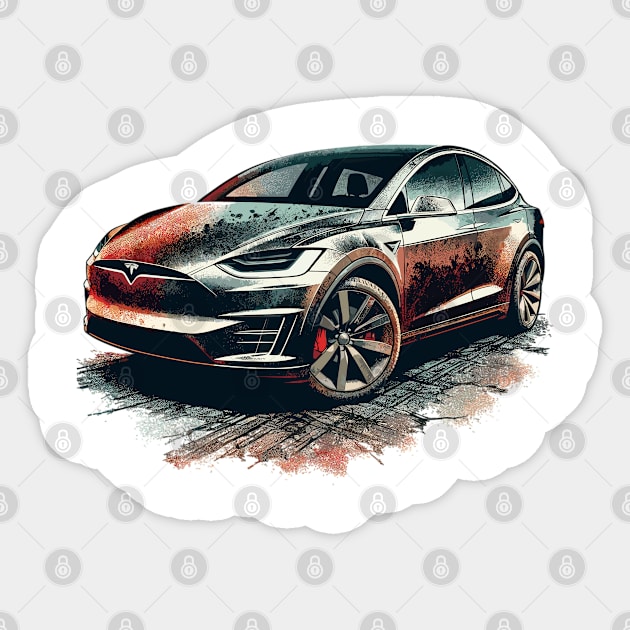 Tesla Model X - Tesla - Sticker | TeePublic