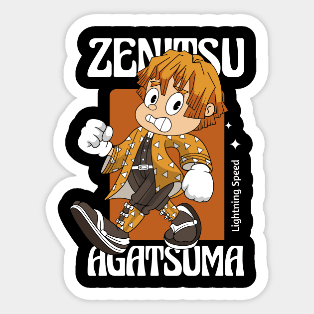 Zenitsu Demon Slayer - Zenitsu - Sticker | TeePublic