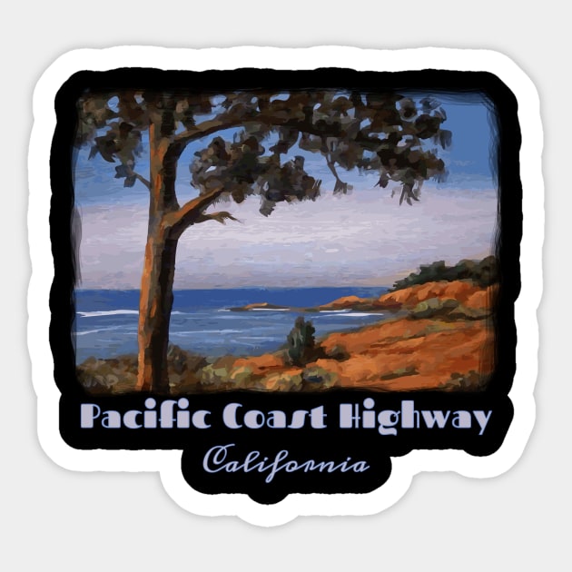 Pacific Coast Highway, California. Northern California coastal seascape ...