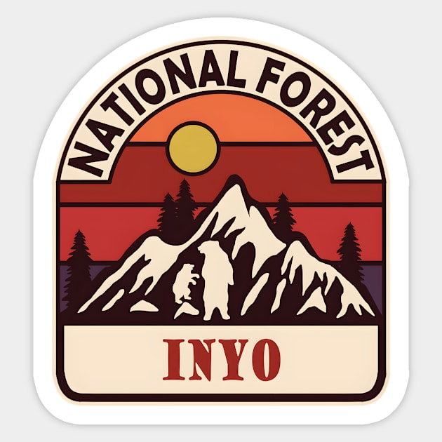 Inyo National Forest - Inyo - Sticker | TeePublic