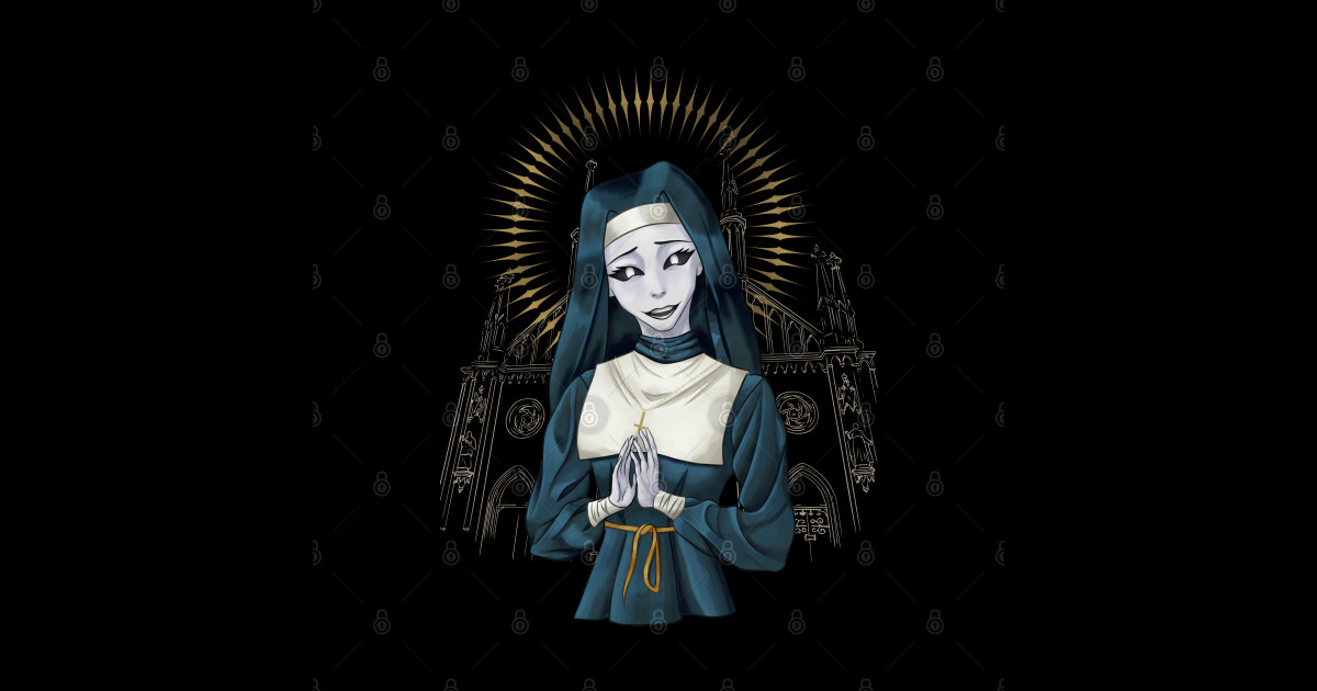 Valak, the Demon Nun in Neutral Colors - Valak Demon Nun - Posters and ...
