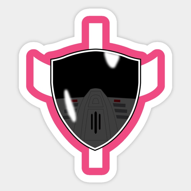 Lightspeed Rescue Pink Ranger Visor - Power Rangers - Sticker | TeePublic