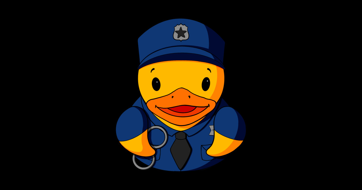 Police Rubber Duck - Rubber Duckie - Sticker | TeePublic