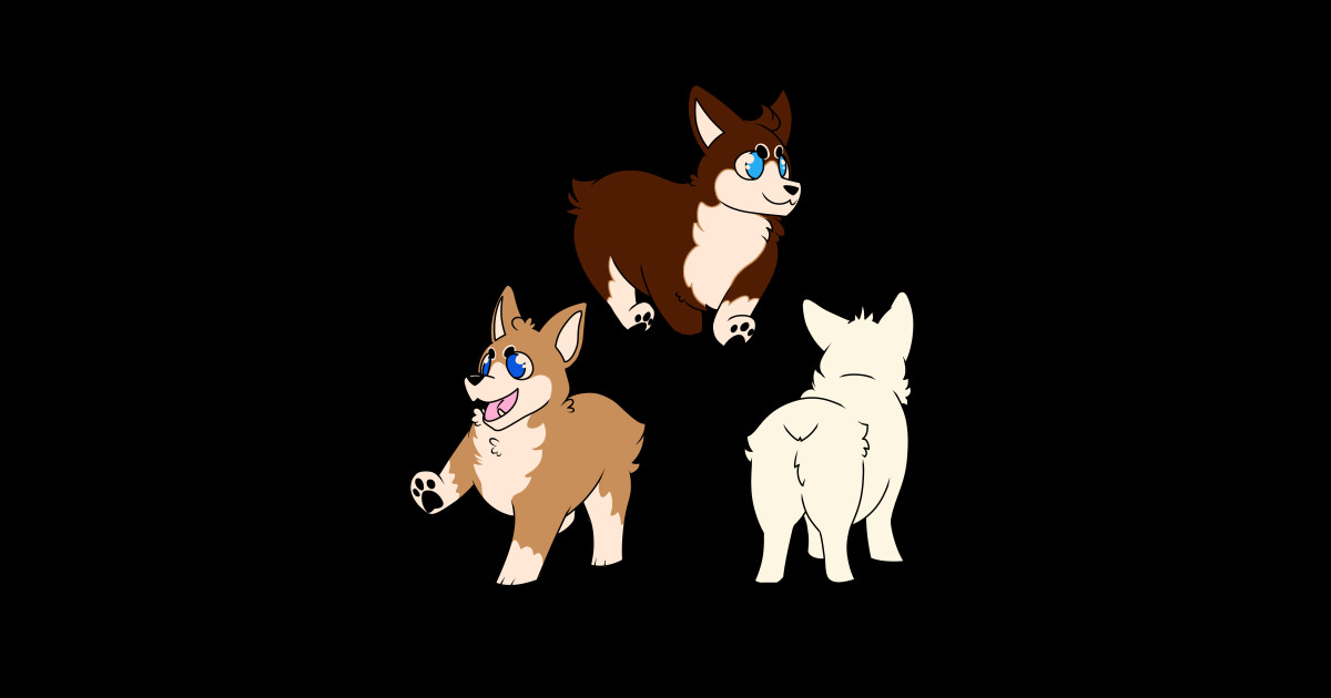 Corgi Toast (Light) - Dog - Sticker | TeePublic