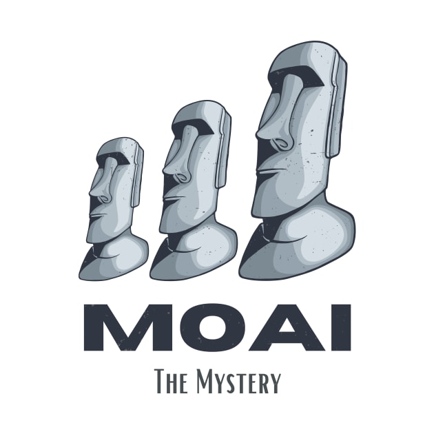 Moai Easter Islands Rapa Nui Statues Heads Mystery - Rapa Nui - T-Shirt ...