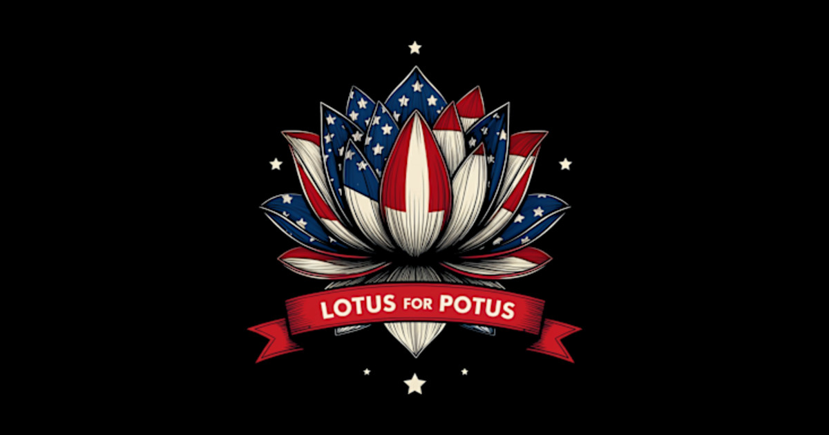 Kamala Harris 2024 Lotus For Potus Trending President - Kamala Harris ...