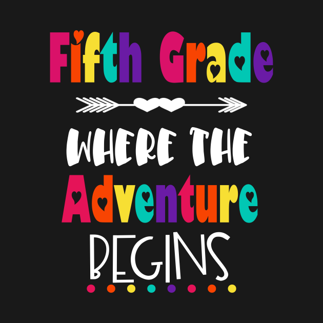 5th Grade Where The Adventure Begins Teacher Student School - Fifth ...