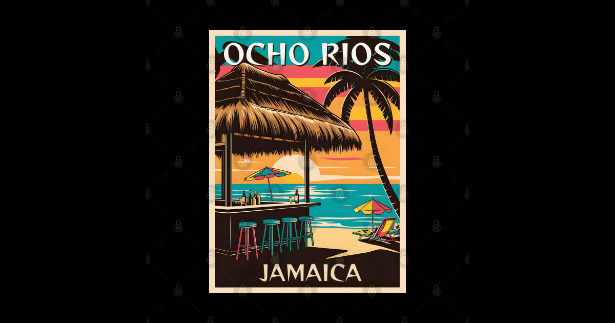 A Vintage Travel Illustration of Ocho Rios - Jamaica - Ocho Rios ...