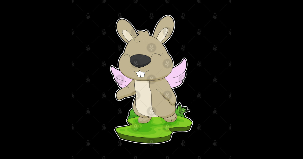 Rabbit Angel Angel wings - Rabbit - Sticker | TeePublic