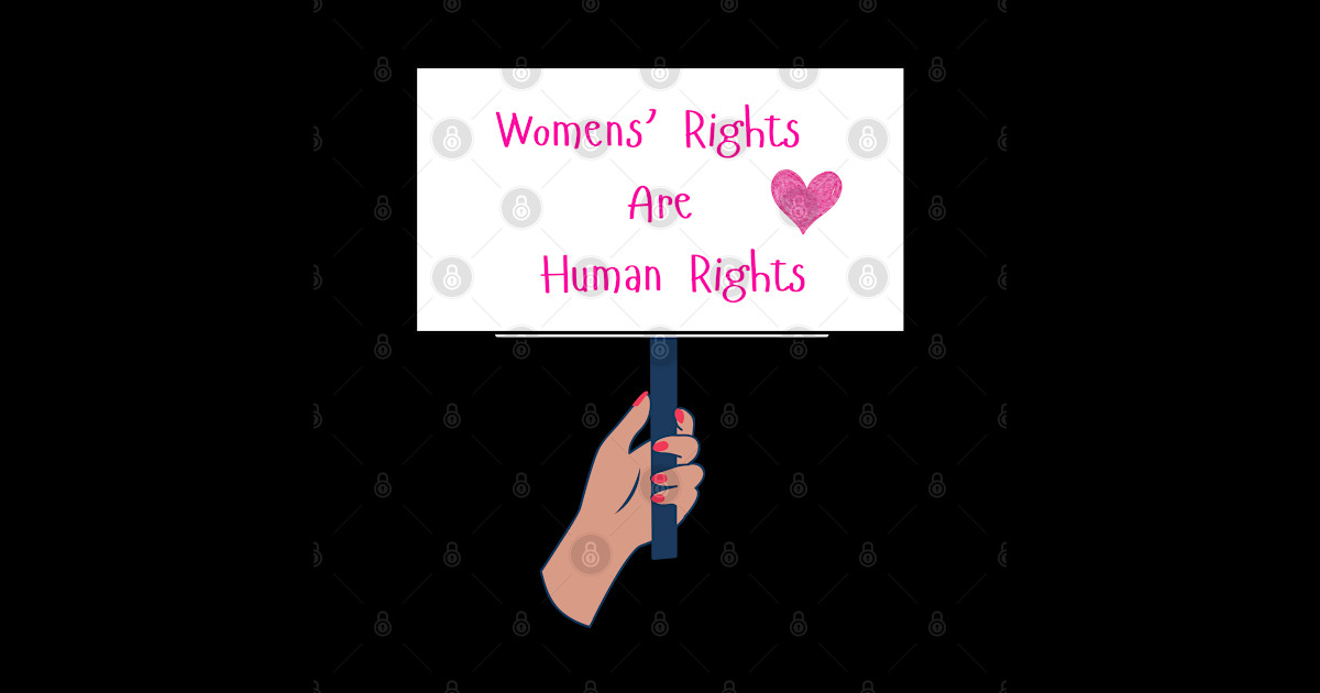 Women's Rights Are Human Rights - Womens Rights - Sticker | TeePublic