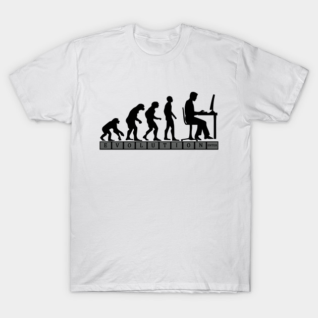computer evolution - Computer Evolution - T-Shirt | TeePublic