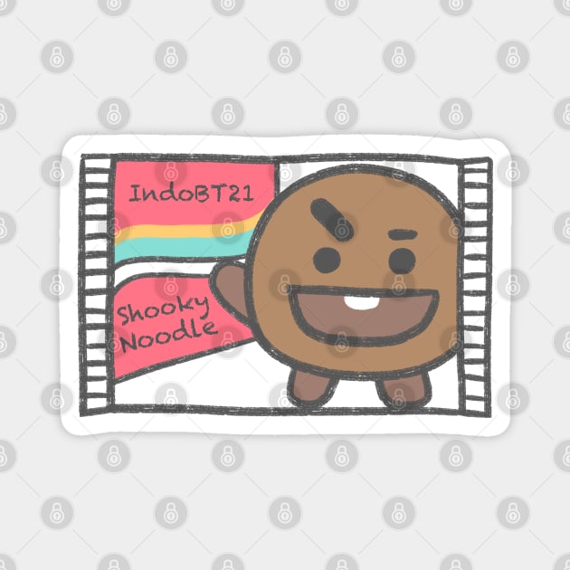 Indomie BT21 shooky - Shooky - Magnet | TeePublic
