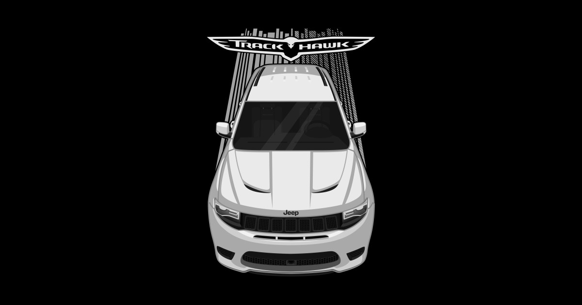 Jeep Grand Cherokee Trackhawk - Bright White - Trackhawk Jeep - Posters ...