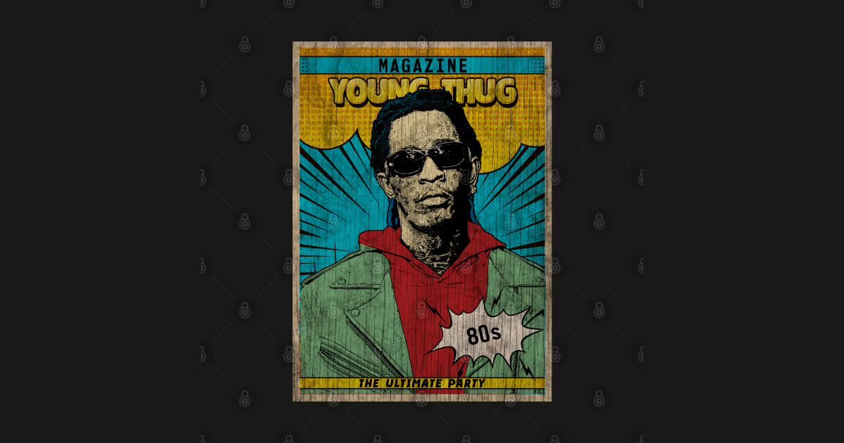 Young Thug Vintage Fan Art - Young Thug - T-Shirt | TeePublic