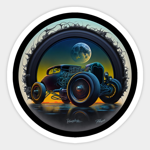 Monster Hot Rod I - Hot Rods - Sticker | TeePublic