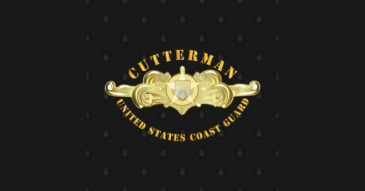 USCG - Cutterman Badge - Officer - Gold - Uscg Cutterman Badge Officer ...