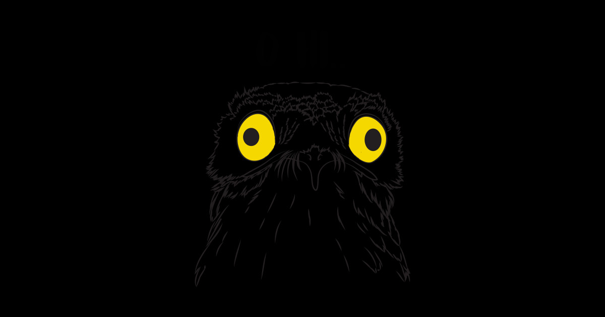 Hi Potoo - Yellow eyes - Potoo - Sticker | TeePublic