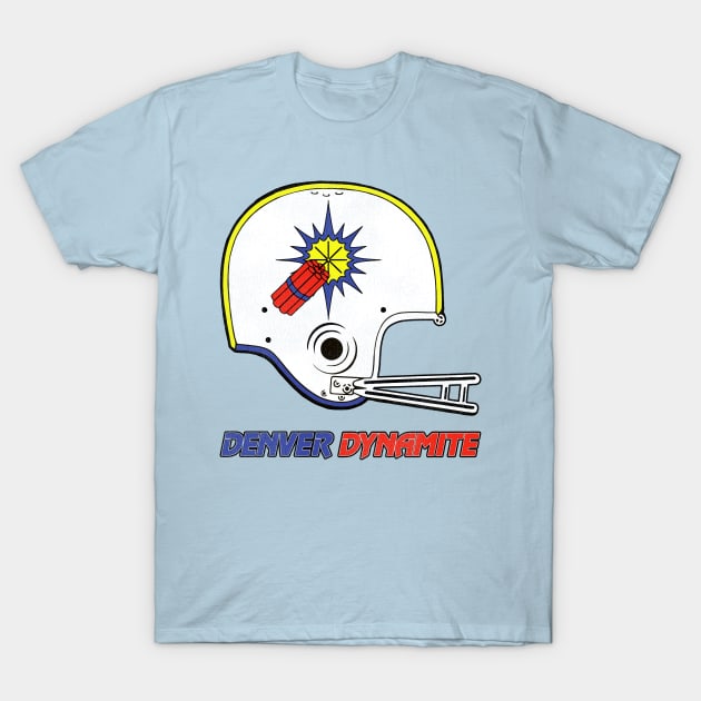 Defunct Denver Dynamite Football Team Helmet - Football - T-Shirt ...