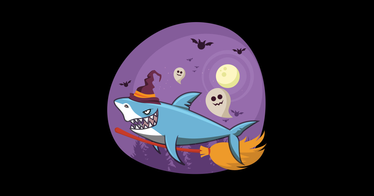 Shark witch - Shark Witch - Sticker | TeePublic