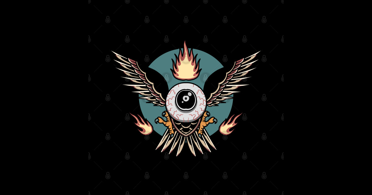 flying eye tattoo - Tattoo - Sticker | TeePublic