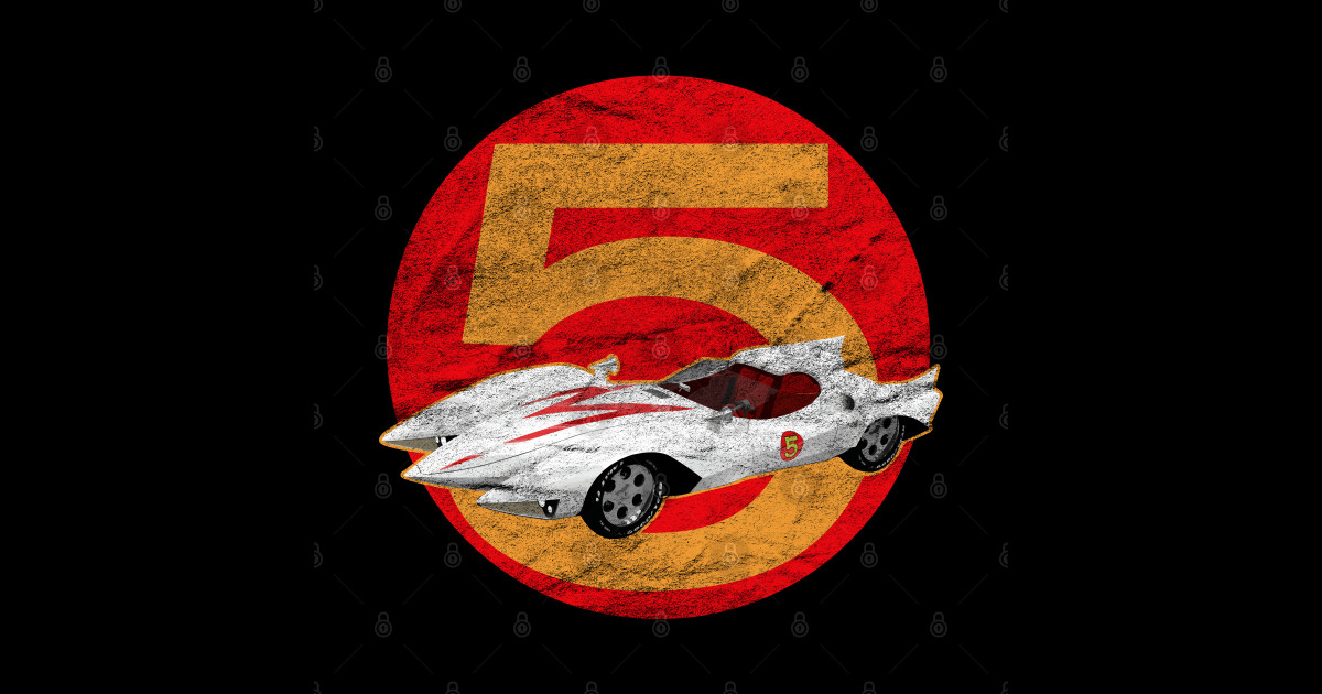 Mach 5 Car Worn - Speed Racer Speed Racer Cartoon Tv - Sticker | TeePublic