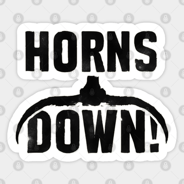 horns down poster