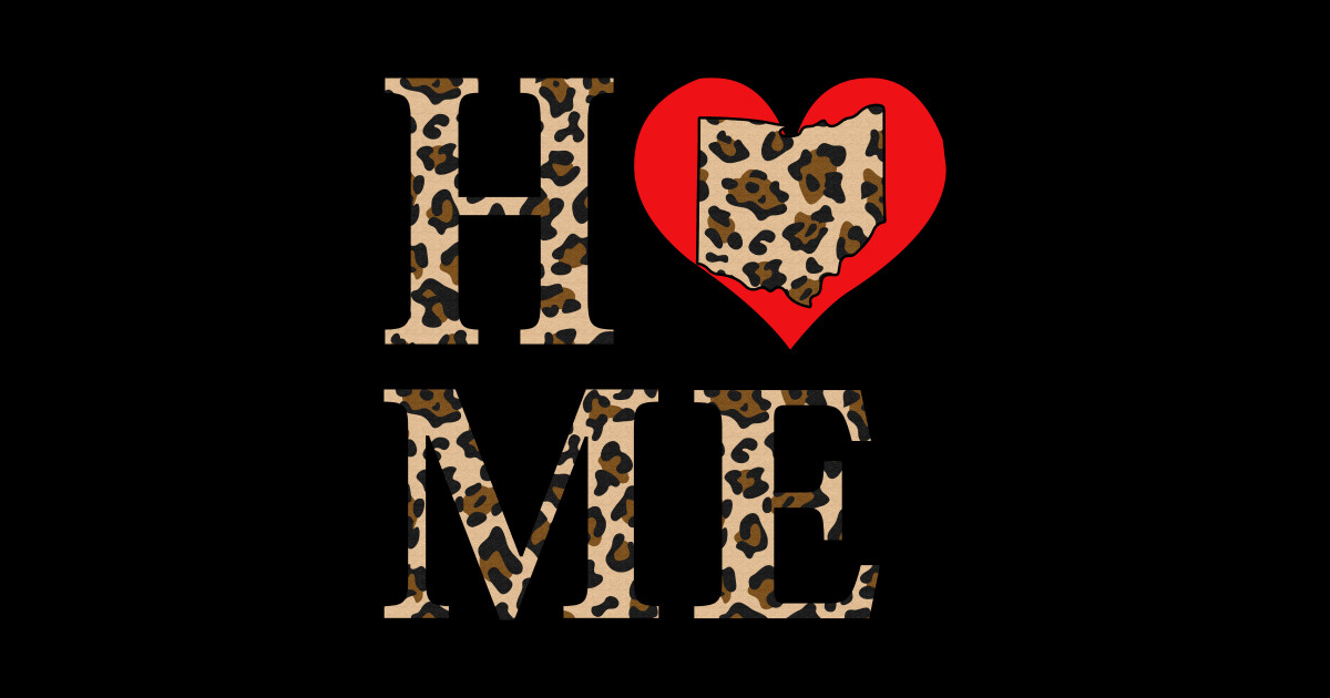 Ohio Home Leopard Print - Ohio - Sticker | TeePublic