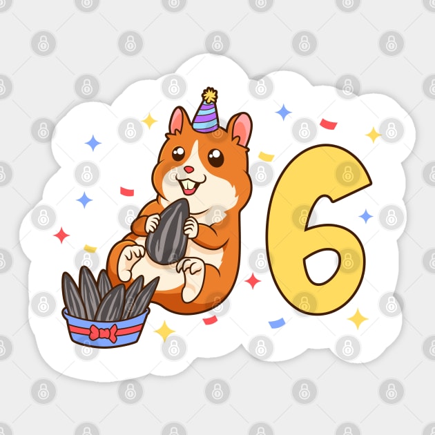 I am 6 with hamster - kids birthday 6 years old - 6 Years Old Hamster ...