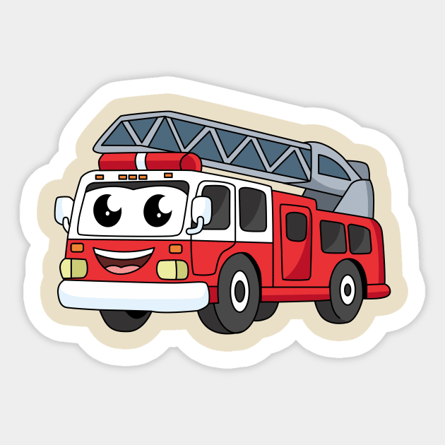 Cute happy fire engine cartoon - Cute Happy Fire Engine Cartoon ...