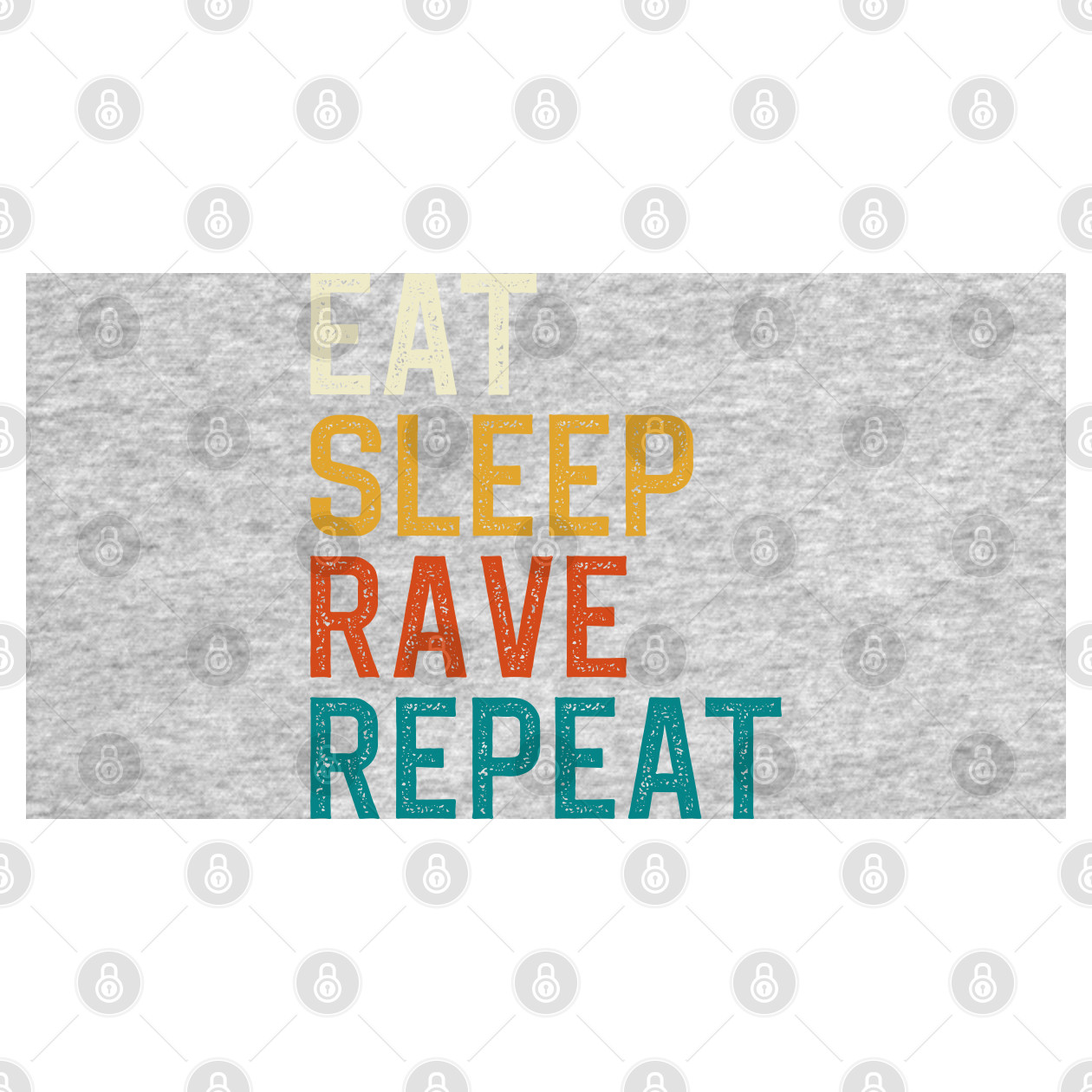 Eat Sleep Rave Repeat - Eat Sleep Rave Repeat - Baseball T-Shirt ...