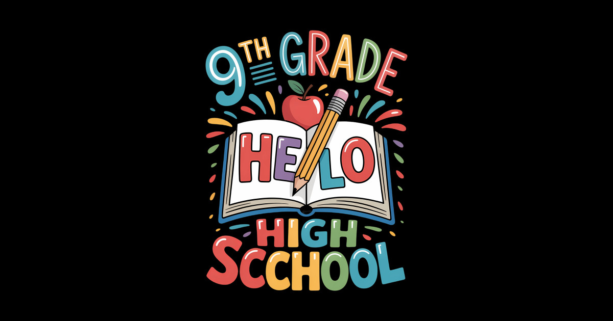 Back To School First Day Of 9Th Grade - 9th Grade - Sticker | TeePublic