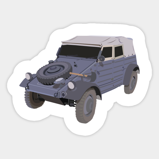 WWII German Military Vehicle - 4x4 - Sticker | TeePublic