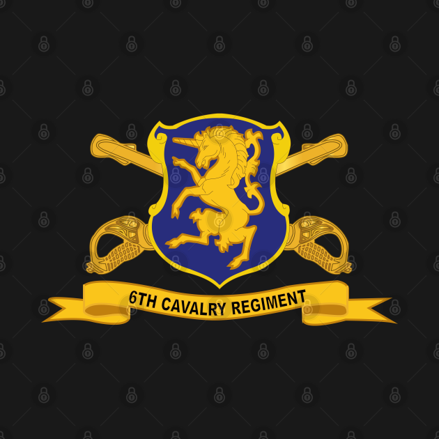 6th Cavalry Regiment w Br - Ribbon - 6th Cavalry Regiment W Br Ribbon ...