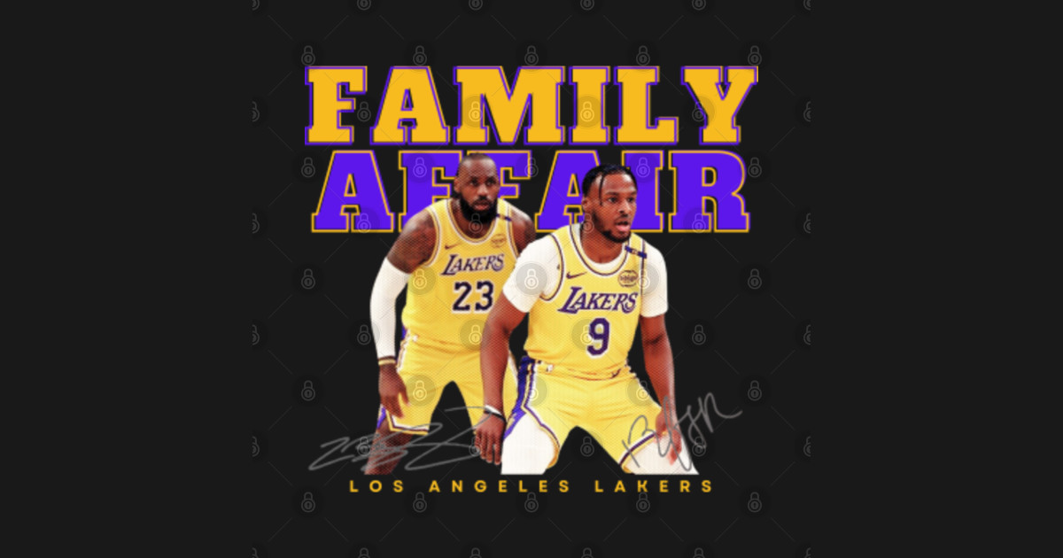 Lebron and Bronny James / Fan Art Design - Lebron Bronny James - T ...
