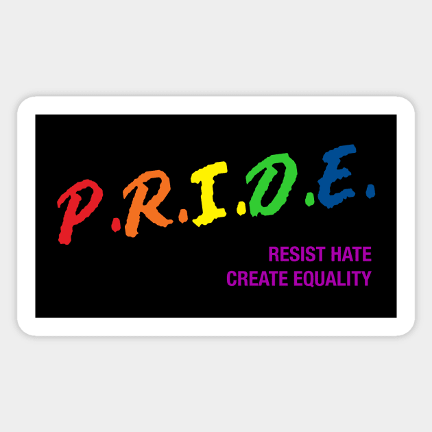 P.R.I.D.E. - Pride Flag - Sticker | TeePublic