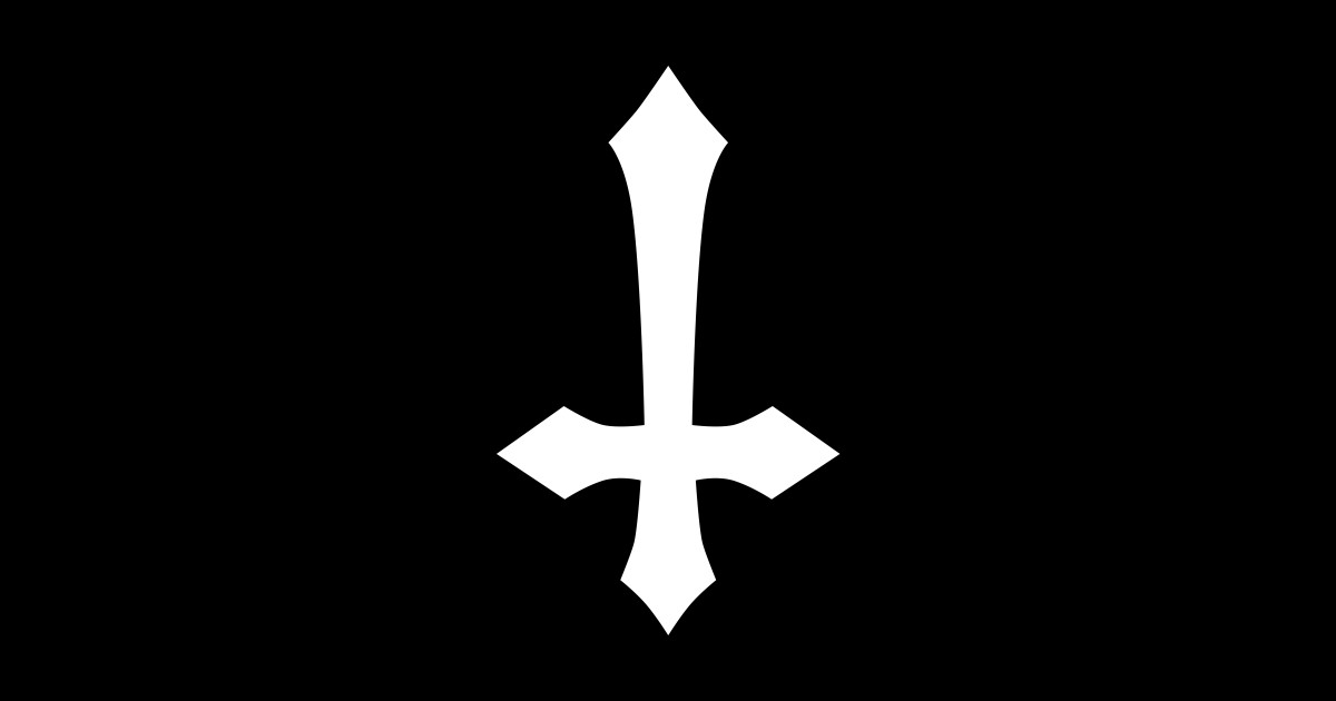 Satanic goth cross symbol - Goth - Posters and Art Prints | TeePublic