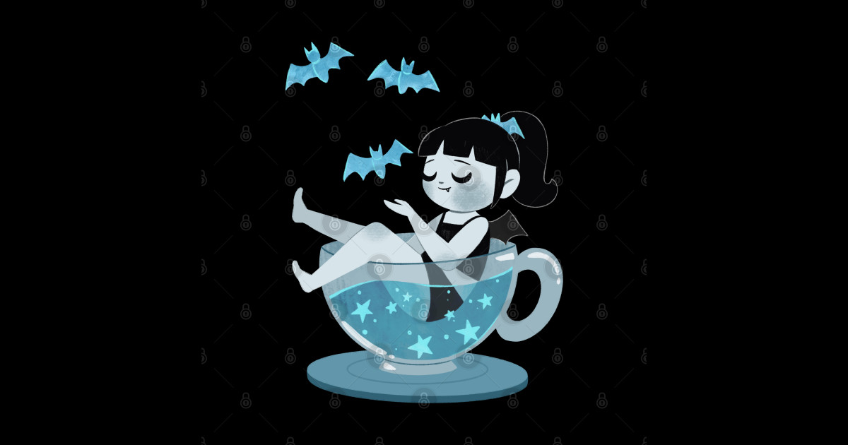 Vampire Tea - Vampire - Sticker | TeePublic