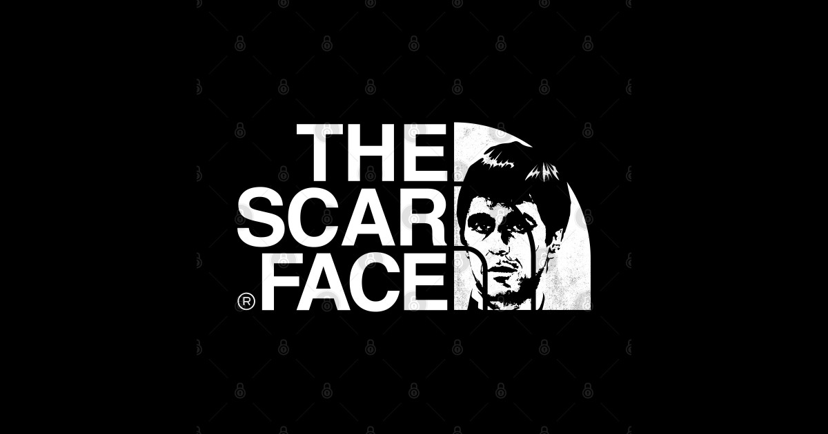 The Scar Face - Scarface - Sticker | TeePublic