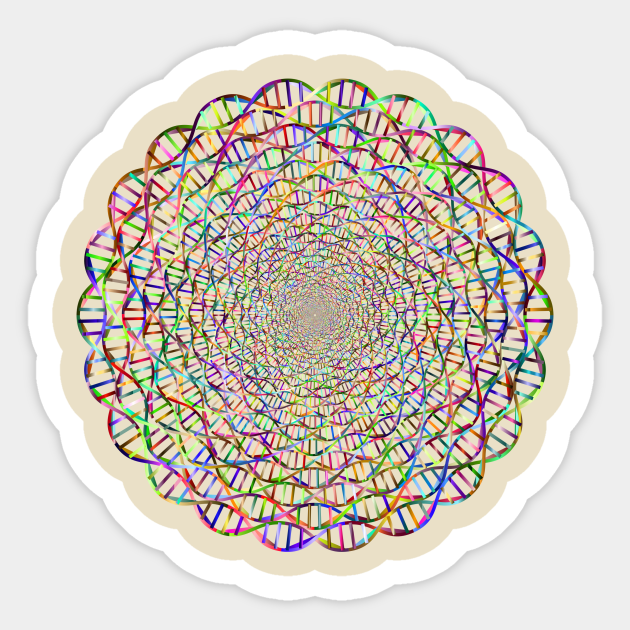 DNA pattern - Dna - Sticker | TeePublic