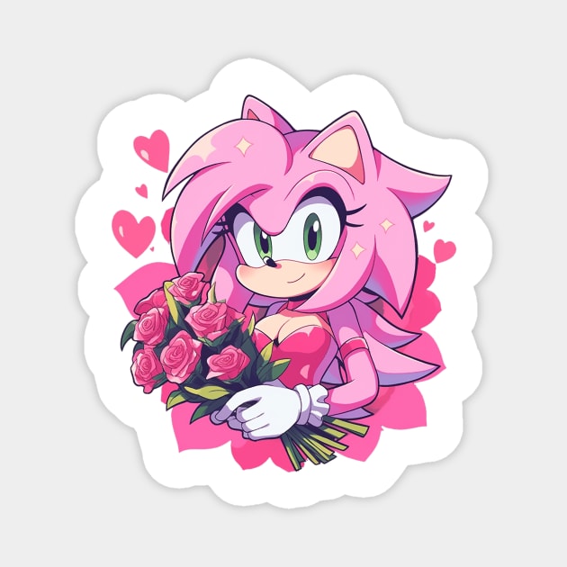 amy rose - Amy Rose - Magnet | TeePublic