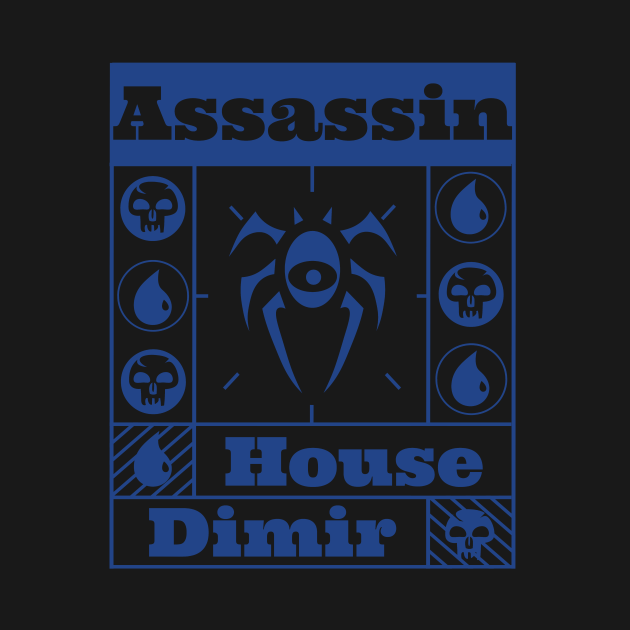 House Dimir | Assassin | MTG Guild Blue on Black Design - Magic The ...