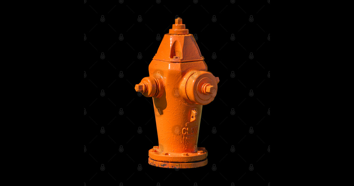 Orange Clow F2500 Fire Hydrant - Fire Hydrant - Sticker | TeePublic