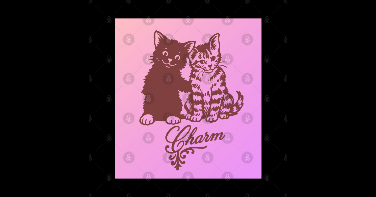 Clairo charm friends with grandient background - Clairo Charm - Sticker ...