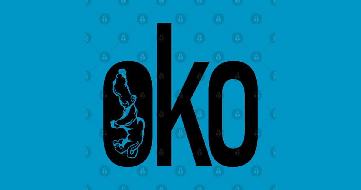 OKO Black Logo Transparent - Okoboji - T-Shirt | TeePublic