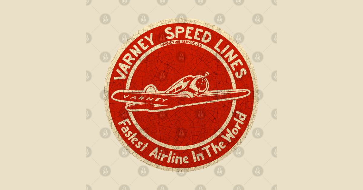 Varney Speed Lines - Airline - T-Shirt | TeePublic
