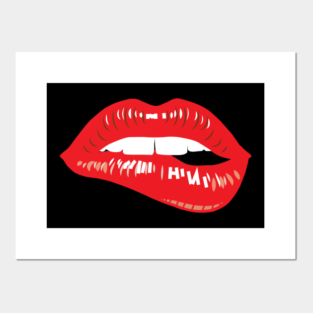 Lips Mask - Lips - Posters and Art Prints | TeePublic